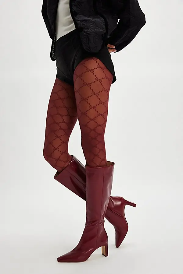 Sam Edelman Sylvia Tall Boots - Cabernet Red | Editorialist